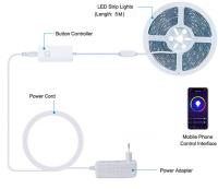 China Length 3m 5m 48W Cuttable App / Voice Control Smart LED Light Strip for sale