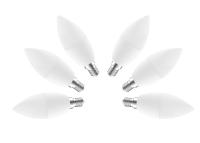 China 470LM Plastic / Aluminum Material 5.5W Dimmable 240V C37 LED Bulb for sale