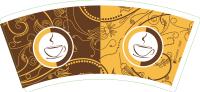 China Biodegradable PE Coated Paper Cup Fan 23OZ Food Grade For Coffee for sale