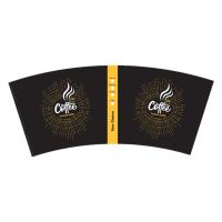 China Printed PE Coated Paper Cup Fan Double PE 6 Colors High Stiffness For Cold Drinking for sale
