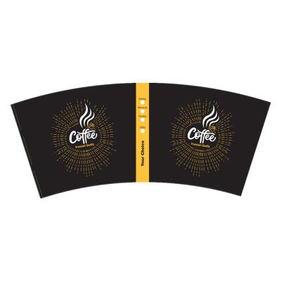 China Printed PE Coated Paper Cup Fan Double PE 6 Colors High Stiffness For Cold Drinking for sale