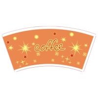 China Printed PE Coated Paper Cup Fan Food Grade Eco Friendly Non Fluorescence for sale