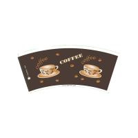 China Non Fluorescence 24oz Paper Cup Fan Virgin Wood Pulp Printed PE Coated For Tea for sale