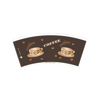 China Non Fluorescence 24oz Paper Cup Fan Virgin Wood Pulp Printed PE Coated For Tea for sale