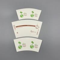 China Good Toughness PE Paper Cup Fan Water Take Away Food Boxes Printed for sale