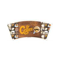 China Custom Logo Paper Cup Fan Five Star High Bulk Single PE Printed Coated for sale