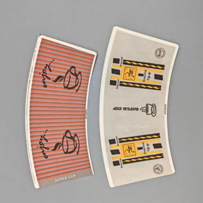 China Disposable PE Coated Paper Cup Fan Making Raw Material Customized Logo for sale