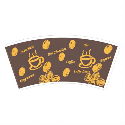 China Printing PE Coated Paper Cup Fan for Hot and Cold Drinks Custom Design and Customizable Food Grade Customizable for sale
