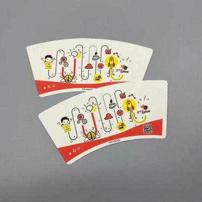 China Customizable Paper Cup Fan made from food grade wood pulp paper and PE coating available in various sizes and designs for sale