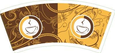 China Biodegradable Paper Cup Sheet 12oz 16oz Double PE Paper Bowl Fan for sale