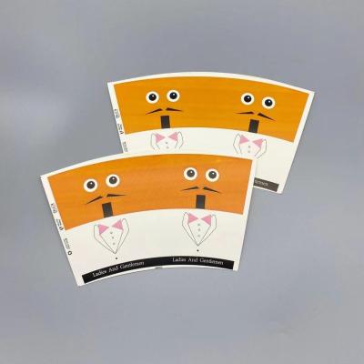 China FSC Flexo Paper Cup Raw Material 230gsm PE Coated Paper Cup Blank for sale