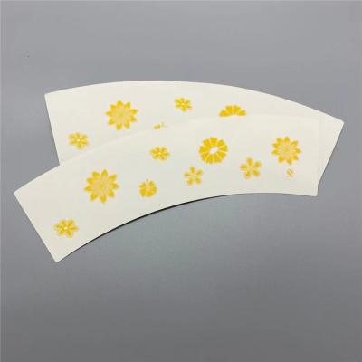 China Food Grade Paper Cup Fan Eco Friendly Disposable Biodegradable For Beverage for sale