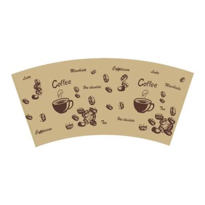 China 150ML Flexo Printed Paper Cup Fan 100% Degradable Material for sale