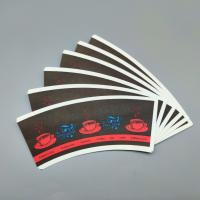 China Printed Paper Cup Fan with single double PE coating food grade suitable for hot cold beverage cups customizable colors for sale