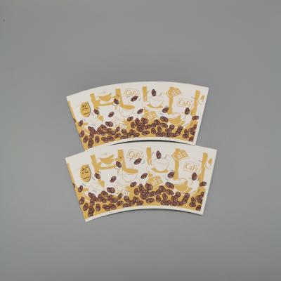 China 6 Colors 340gsm Paper Cup Fan Flexo Printing PE Coated for sale