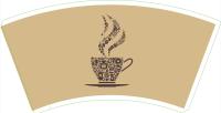 China 100% Virgin Wood Pulp PE Coated 8 Oz Coffee Cup Sleeves Single Wall Style for sale