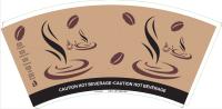 China Biodegradable Paper Cup Fan Cuatom Size And Color PE Coated For Coffee Cup for sale