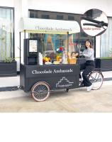 China 220V/380V Voltage Tricycle Mobile Food Truck for Design Street Ice Cream Cart for sale