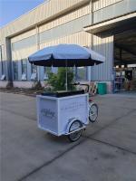 China Snack Food Ice Cream Push Cart Tricycle Customized Cooking Equipment with Wheels for sale
