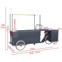 China Street Food Delivery Bike with Display Freezer and Customized Snack Truck for sale