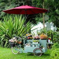 China Custom Fitout 3-Door Cooler and Warmer Multifunctional Food Cart for Garment Shops for sale