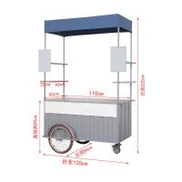 China Outdoor Street Food Cart Mobile Coffee Carts Electric Tricycle Fast Food Equipment for sale