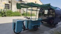 China High Productivity Food Tricycle Bike for Mobile Vending Cart Electric Tricycle for sale