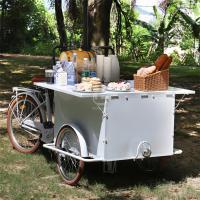 China Mobile Food Bike Carts Bicycle Nuts Snack Food Cart with and Mobile Hot Dog Cart for sale