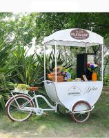 China High Productivity 3 Wheel Coffee Bike for Street Mobile Coffee and Bubble Tea Kiosk for sale