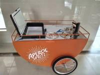 China 200*90*230cm Small Hot Dog Vending Carts Perfect for Selling Snacks at Beach Stands for sale
