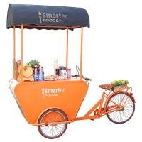 China Type Fast Food Tricycle/Coffee Vending Cart/Coffee Bike for Vegetable Processing Plant for sale