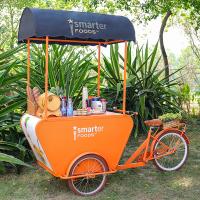 China Type Fast Food Tricycle/Coffee Vending Cart/Coffee Bike for Vegetable Processing Plant for sale