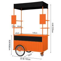 China Stainless Steel Insulation Tempered Glass Outdoor Street Vending 3 Wheel Coffee Bike for sale