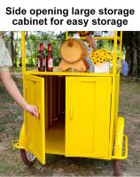 China Hand Push Street Fast Food Cart with Soybean Raw Material and Ice Cream for sale