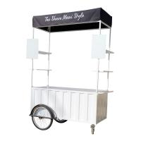 China Hand Push Street Fast Food Cart with Soybean Raw Material and Ice Cream for sale