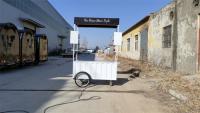 China Hand Push Street Fast Food Cart with Soybean Raw Material and Ice Cream for sale
