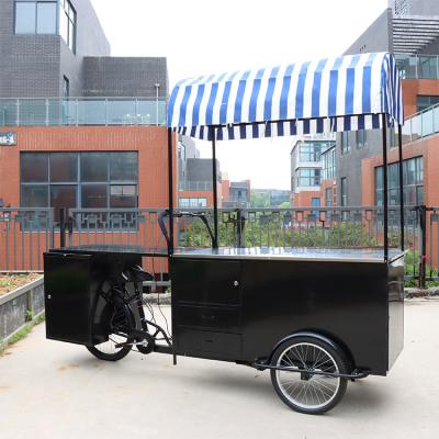 China 110*70cm Wheel Cargo Bike for 1-2 People Street Food Delivery Crepe Trailer Tricycle Cart for sale