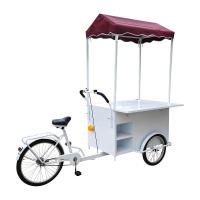 China Seasoning Plant Mobile Fast Food Tricycle with Freezer and Cold Drink Bike Trailer for sale