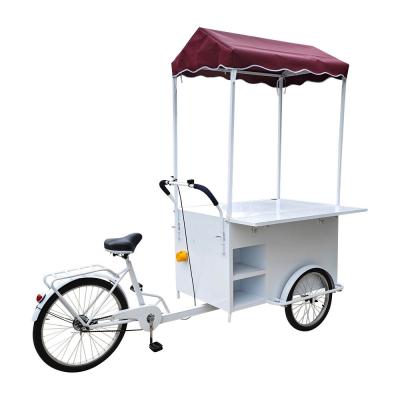 China Seasoning Plant Mobile Fast Food Tricycle with Freezer and Cold Drink Bike Trailer for sale