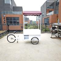 China 2200*900*2000mm Cold Drink Ice Cream Vending Tricycle Popsicle Display Tricycle Bicycle for sale