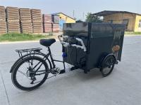 China Outdoor Street Vending Bike Cart with Cargo Space and 304 Stainless Steel Construction for sale