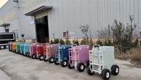 China Building Material Shops 830*650*2200mm Street Food Kiosk Cart Food Van Hot Dog Cart for sale