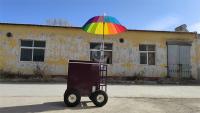 China Small Display Showcase Trolley with Cooler Function Customized Trailer Cart in Any Color for sale