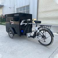 China Street Tricycle Foldable Electric Mobile Fast Food Bike for Serving Drinks and Snacks for sale