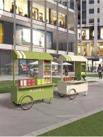 China Hand Push Cart for Commercial Street Food Optional Equipment Ice Cream Machine for sale