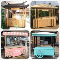 China Hand Push Cart for Commercial Street Food Optional Equipment Ice Cream Machine for sale