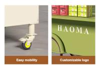 China Multifunctional Hand Push Cart Food Vending Cart for Coffee and Ice Cream for sale