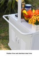 China New Design Ice Cream  Hand Push Cart for Frozen Desserts for sale