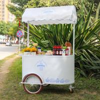China Hand Push Coffee Tricycle  New Design Bike Cart for Mobile Barista for sale