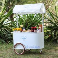 China Coffee Bike Push Cart  Handcrafted Tricycle for Mobile Coffee Shop for sale